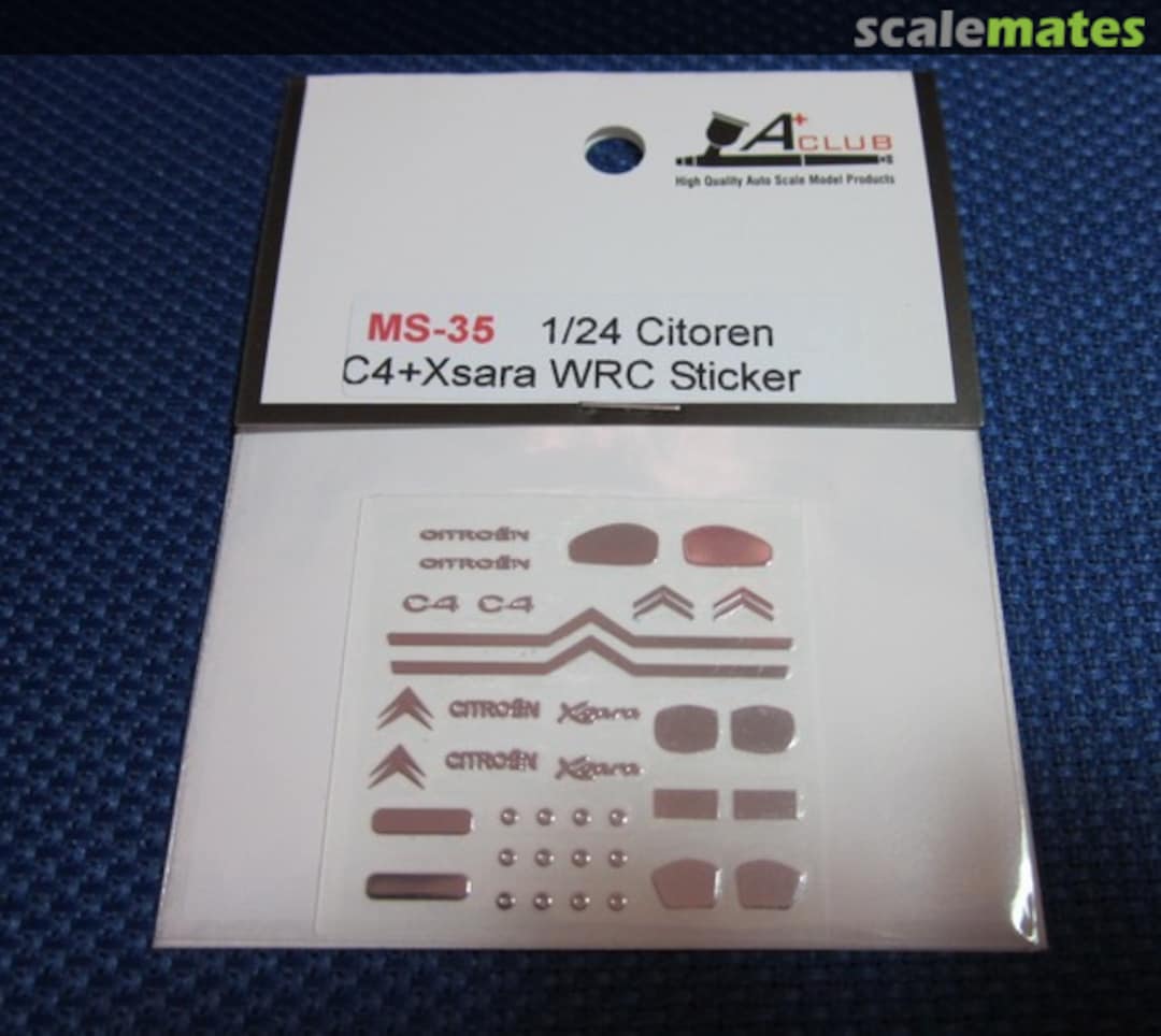 Citroën C4 + Xsara WRC Sticker, A+ Club MS-035