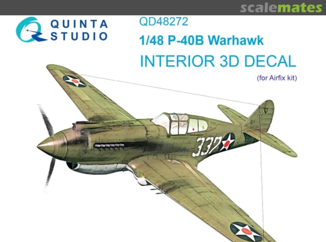 P 40B Warhawk interior 3D decals, Quinta Studio QD48272 (2023 ...
