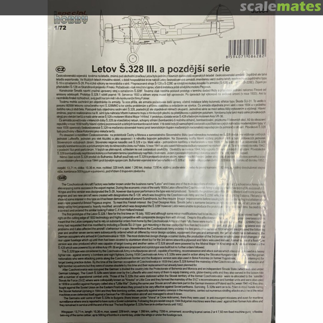 Simple Set Letov Š.328 (III. série), Special Hobby SS004 (201x)