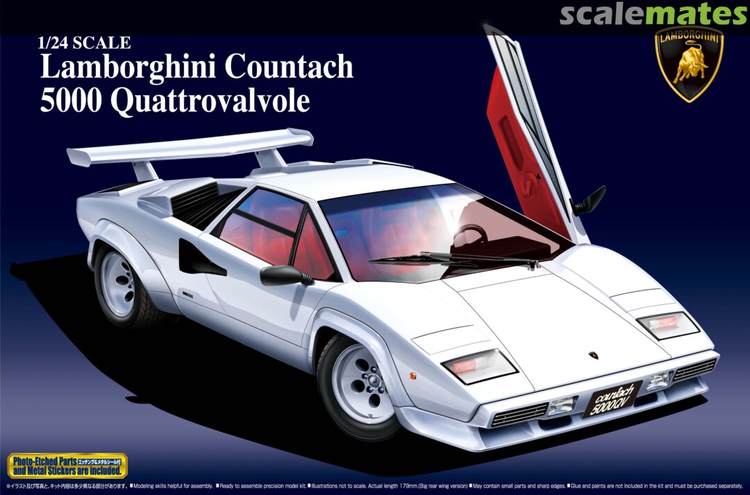Lamborghini Countach 5000 Quattrovalvole interior 3D decals, Quinta ...