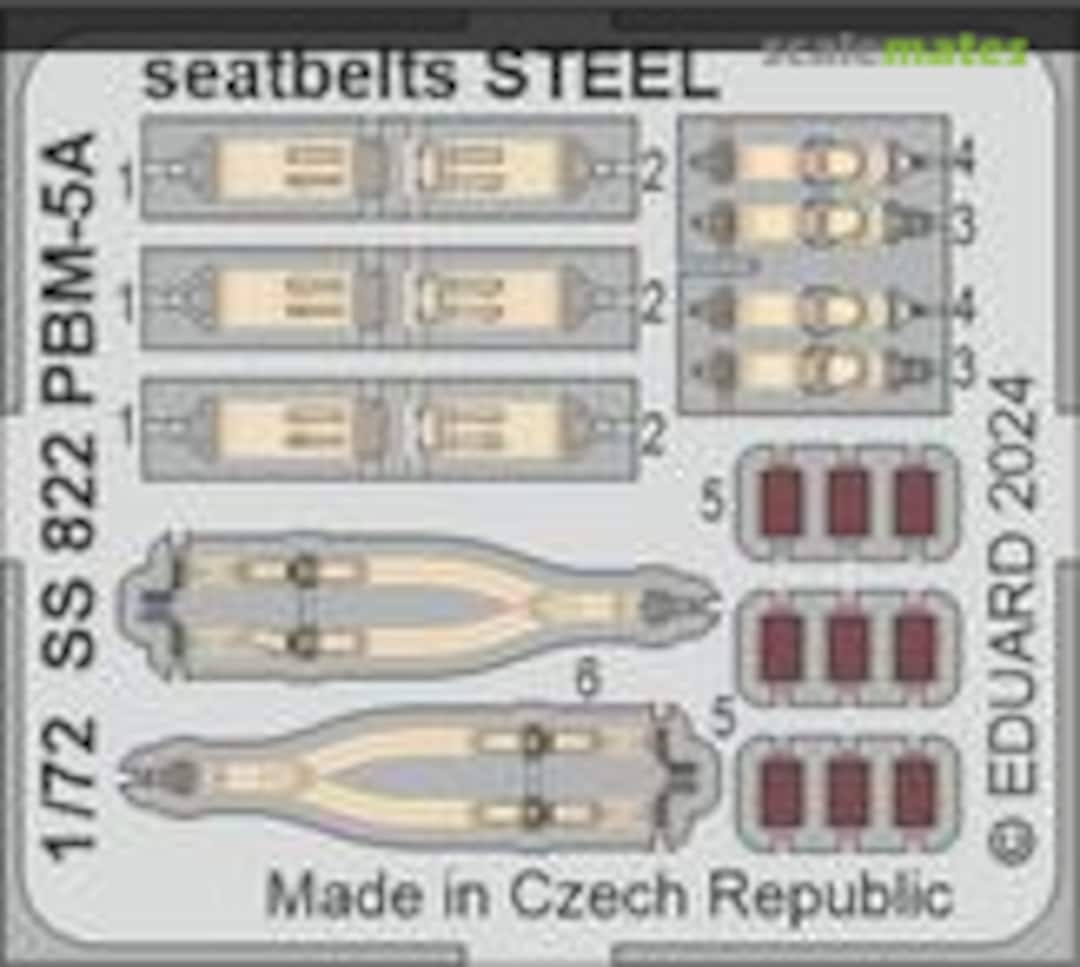 PBM-5A Seatbelts - STEEL, Eduard SS822 (2024) - Marketplace